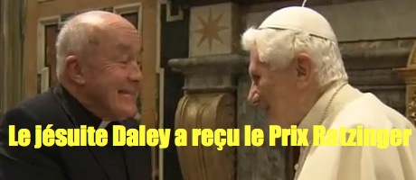 Le jésuite américain Brian Daley a reçu le Prix Ratzinger 2012 ...
